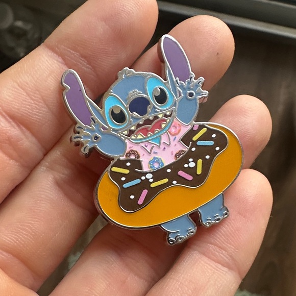 Disney | Other | Authentic Disney Stitch Donut Pin Stitch Snack Attacks ...